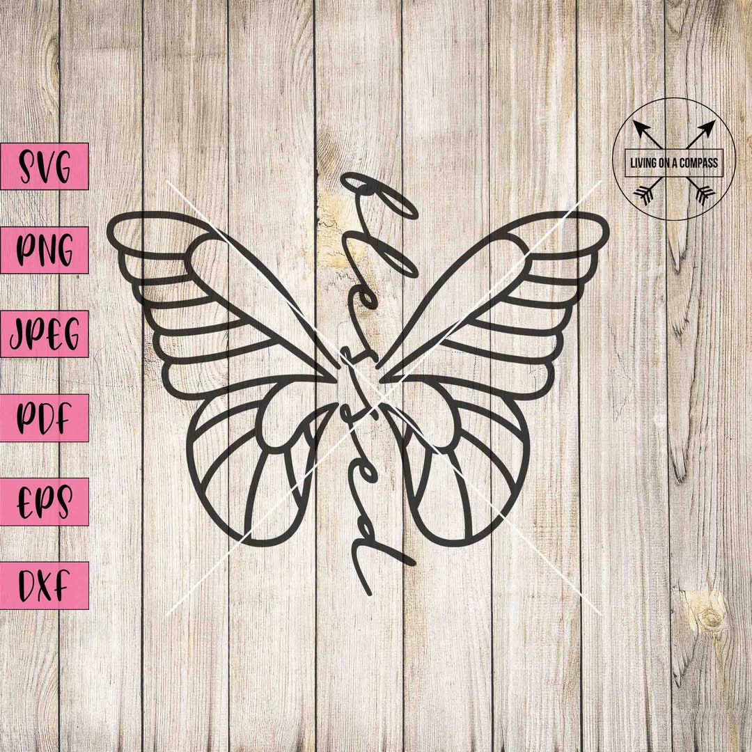 Butterfly Svg, Blessed Svg, Butterfly Decor, Butterfly Png, Butterfly ...
