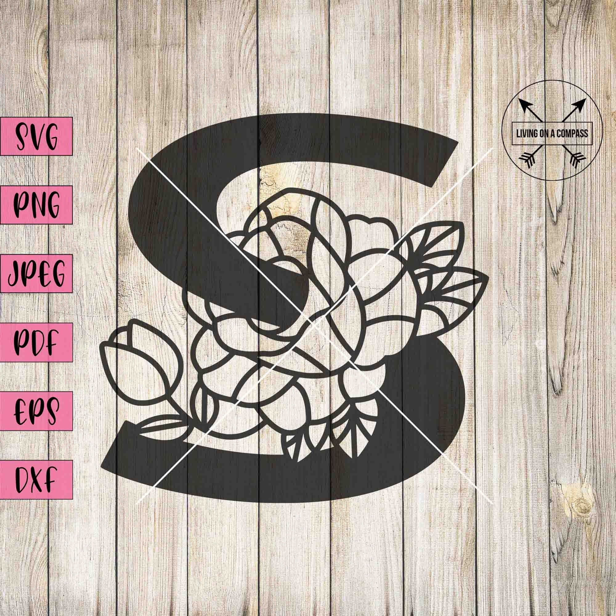 Letra floral s svg, letra svg, letra s png, imágenes prediseñadas de ...