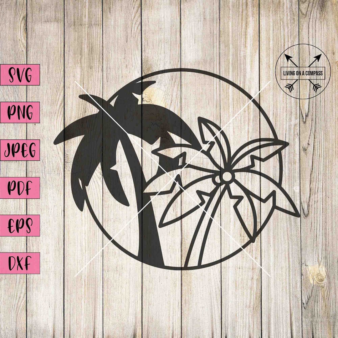 Palmeras svg, playa svg, verano svg, tropical svg, imágenes ...