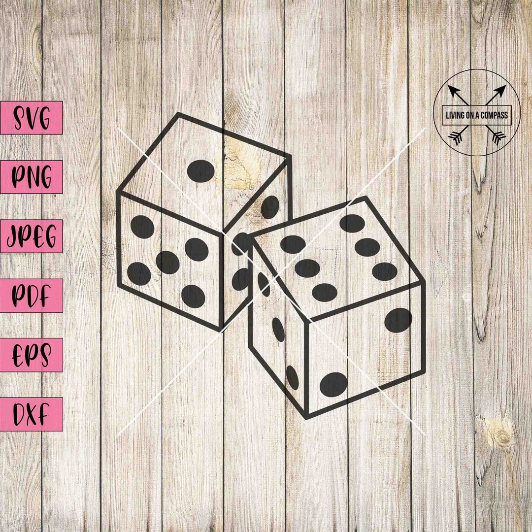 Dice Svg, Dice Clipart, Dice Print, Dice Art, Dice Stickers, Game Decor ...