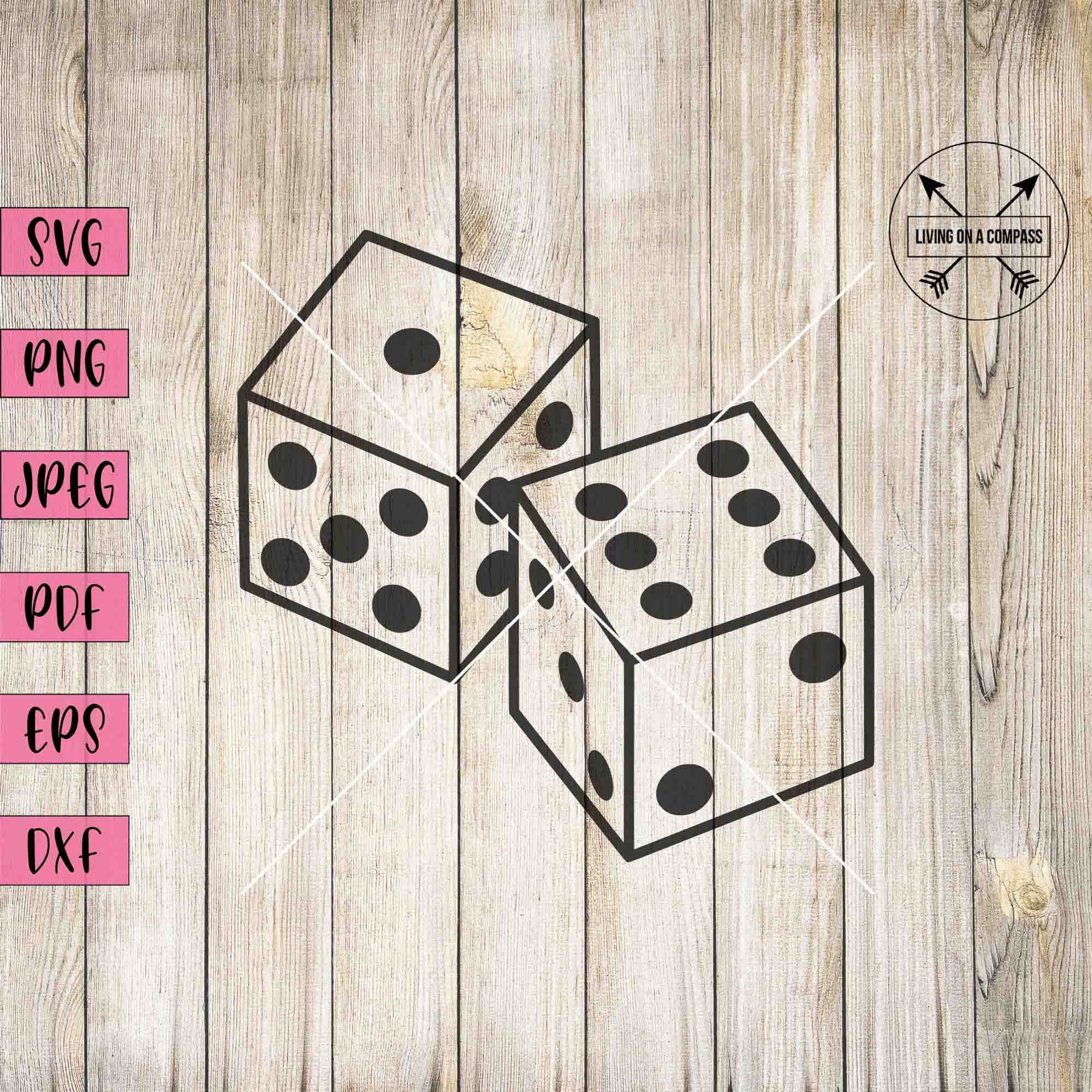 Dice Svg Dice Clipart Dice Print Dice Art Dice Stickers - Etsy