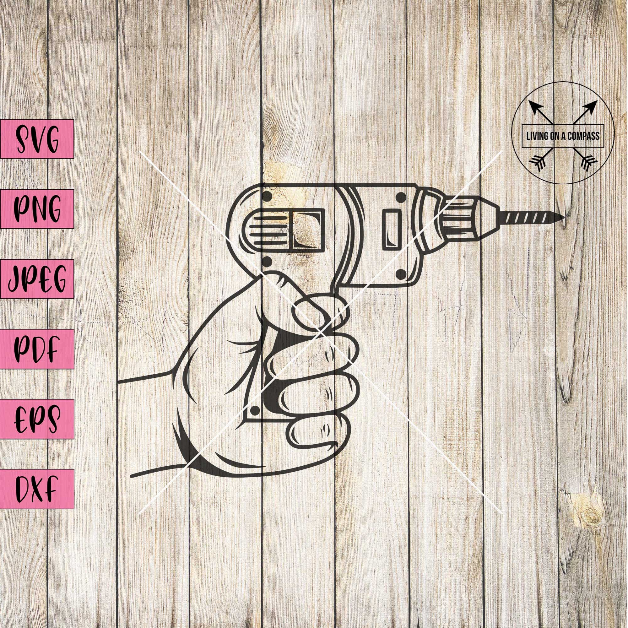 Drill Svg, Tools Svg, Handyman Svg, Hand Svg, Carpenter Svg, Carpenter ...