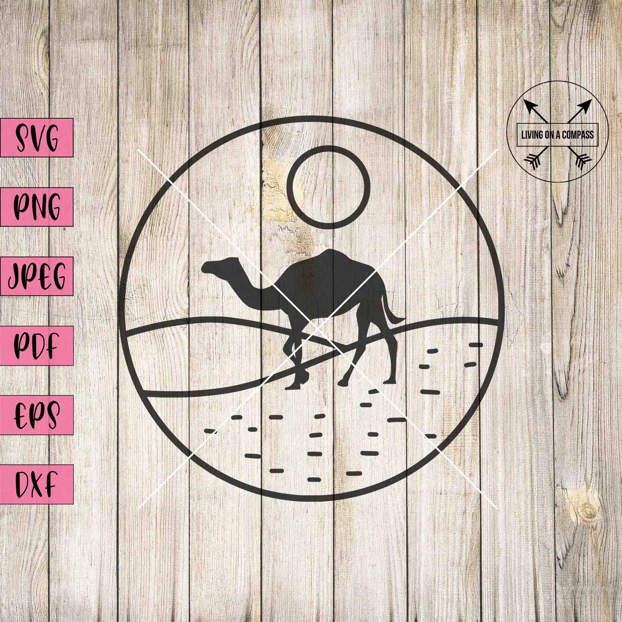 Camel Svg, Camel Png, Camel Silhouette, Desert Svg, Desert Print ...