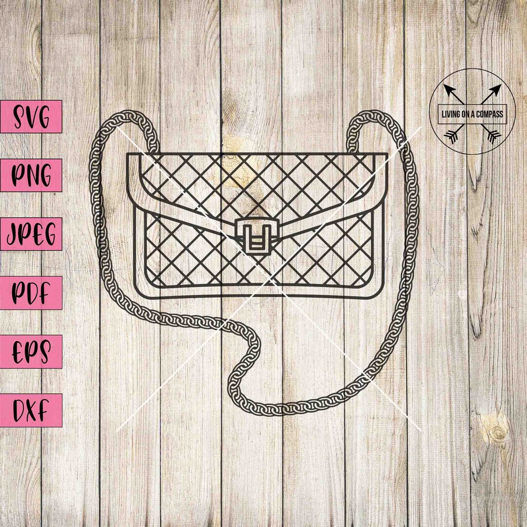 Bag Svg, Bag Clipart, Luxury Bag, Purse Svg, Purse Png, Handbag ...