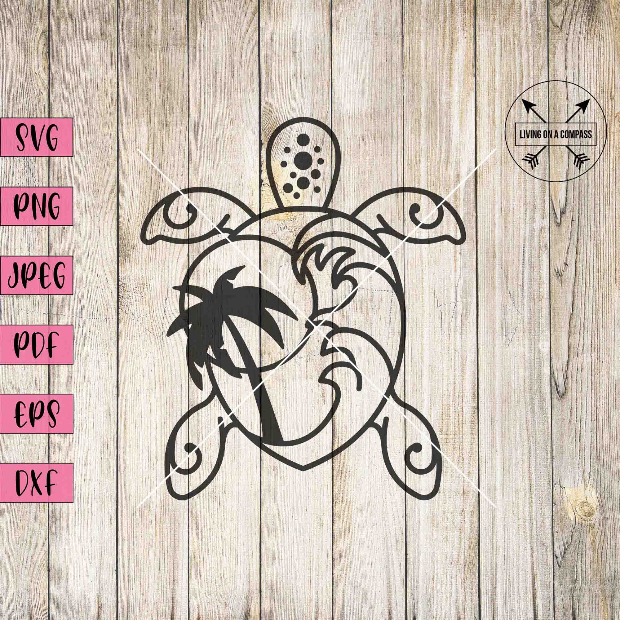 Tribal Sea Turtle Svg Turtle Clipart Turtle Print Sea - Etsy