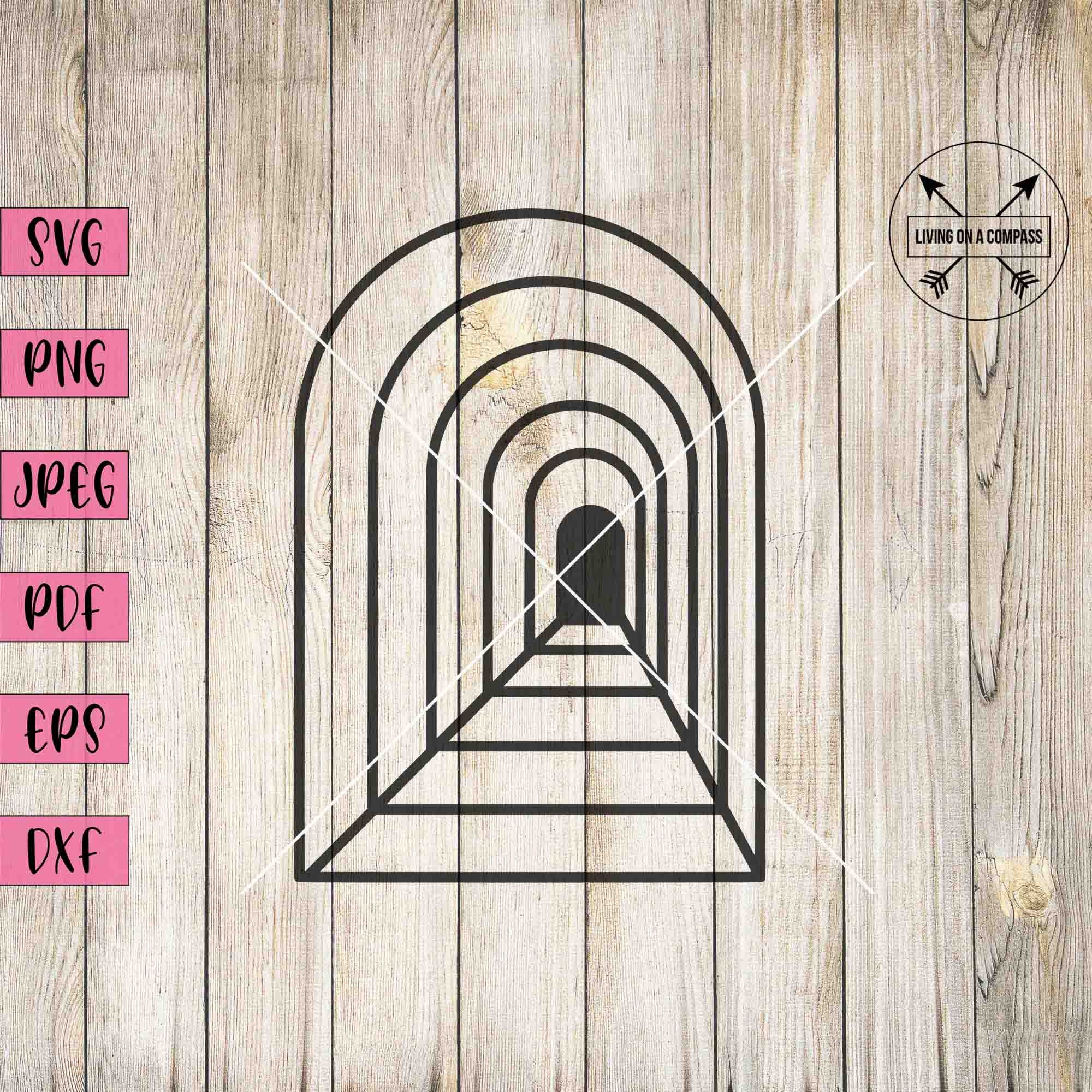 Tunnel Svg, Tunnel Png, Hallway Clipart, Hallway Cut File, Architect ...
