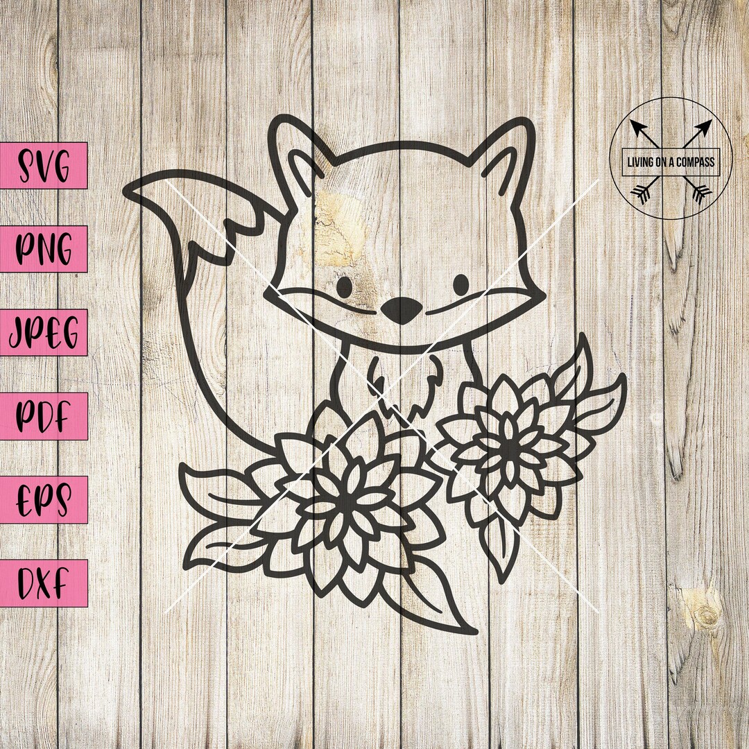 Fox Svg, Fox Clipart, Fox Clip Art, Fox Decal, Fox Sticker, Fox Wall ...
