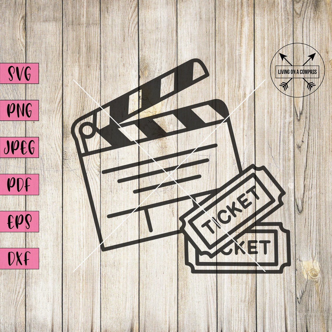 Cinema Decor Cinema Stickers Cinema Sign Movie Ticket - Etsy