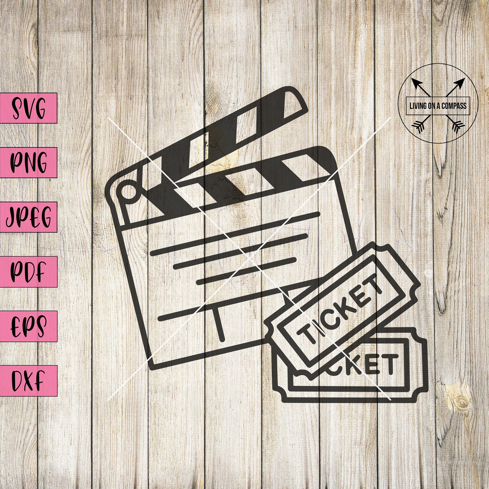 Cinema Decor Cinema Stickers Cinema Sign Movie Ticket - Etsy