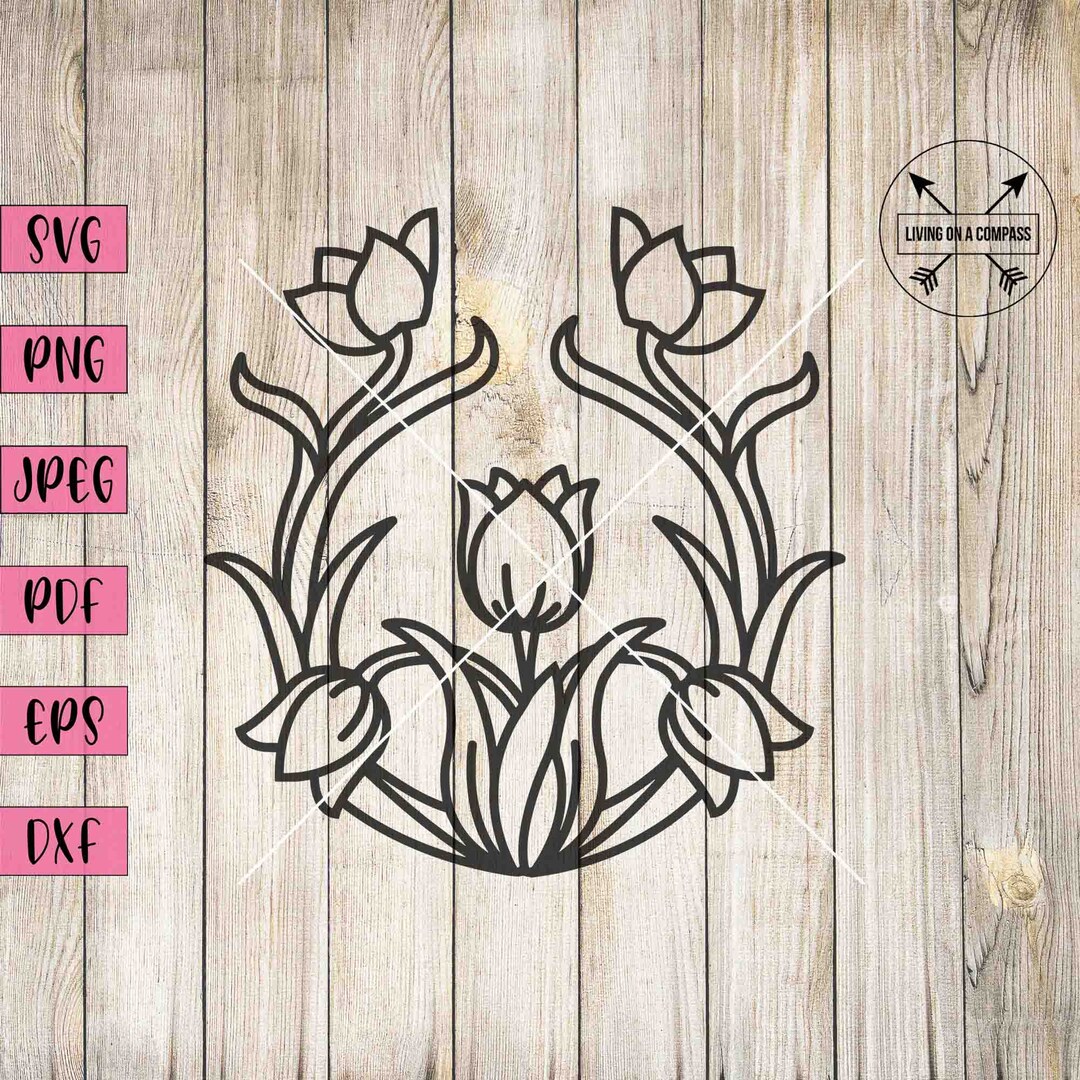 Tulips Svg, Tulips Clipart, Flowers Svg, Tulip Svg, Tulip Clip Art ...