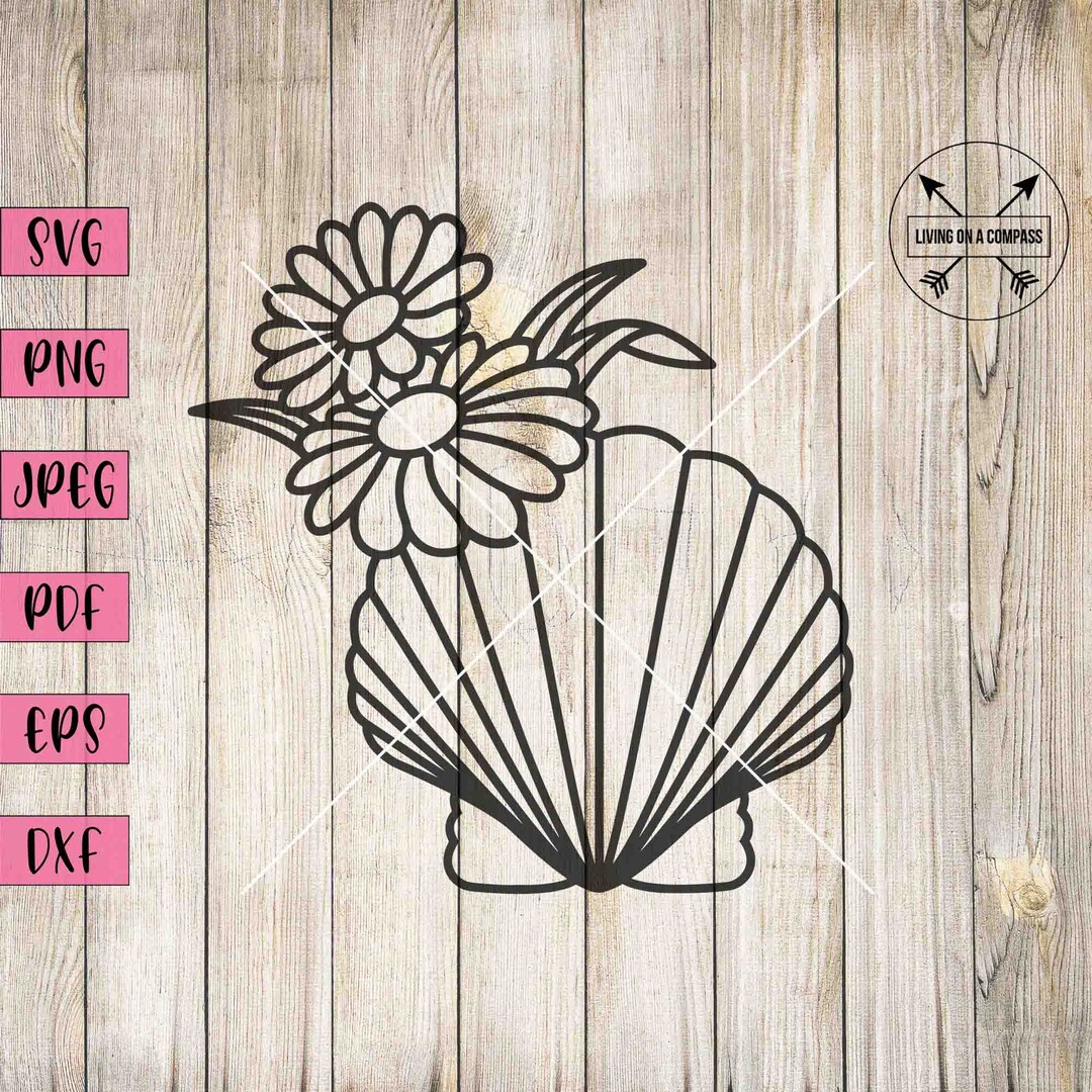 Shell Svg, Shell Png, Shell Cut File, Shell Art, Shell Print, Seashell ...