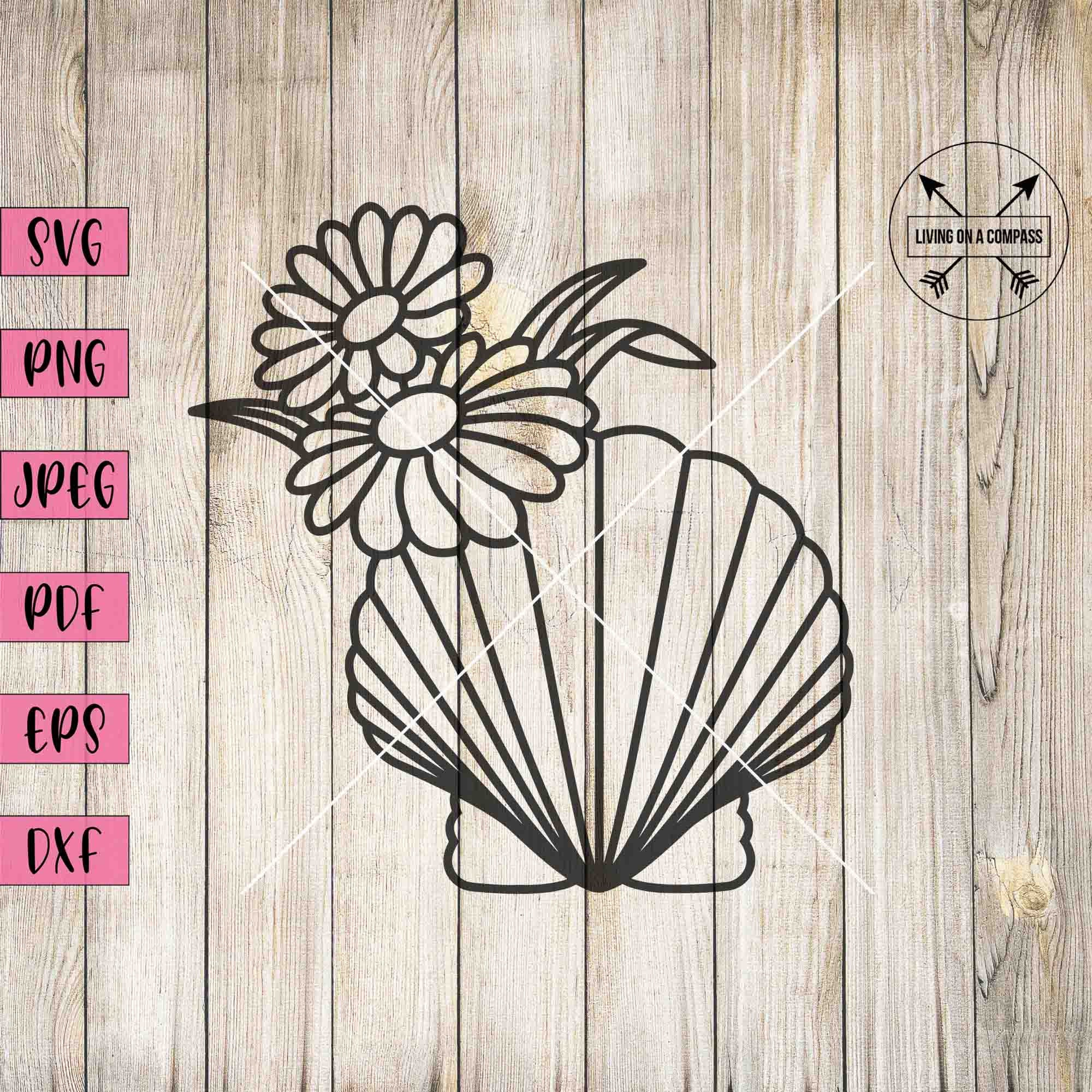 Shell Svg, Shell Png, Shell Cut File, Shell Art, Shell Print, Seashell ...