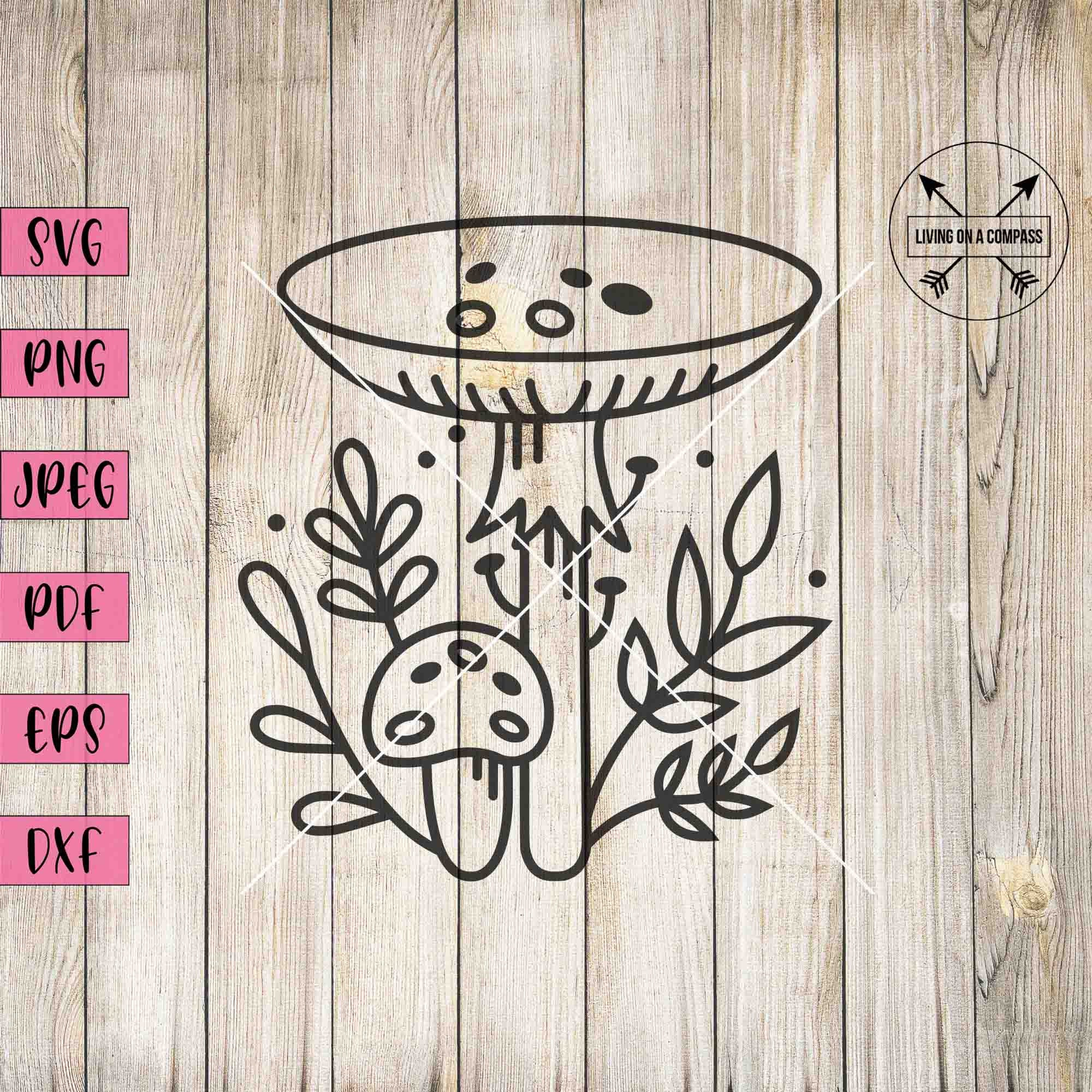 Hongo svg, imágenes prediseñadas de hongos, impresión de hongos ...