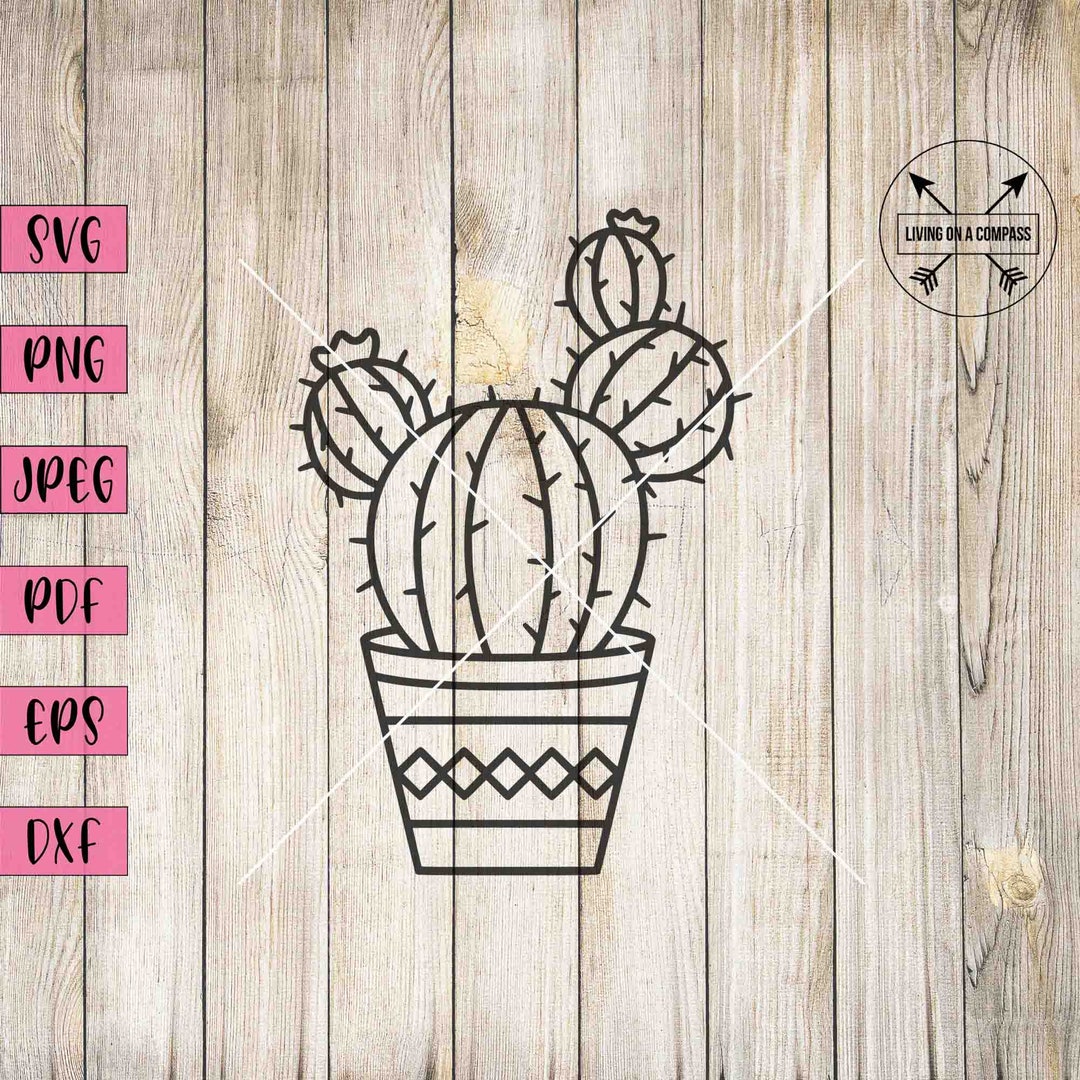 Potted Plant Clipart, Cactus Svg, Cute Cactus Svg, Cute Cactus Clip Art ...