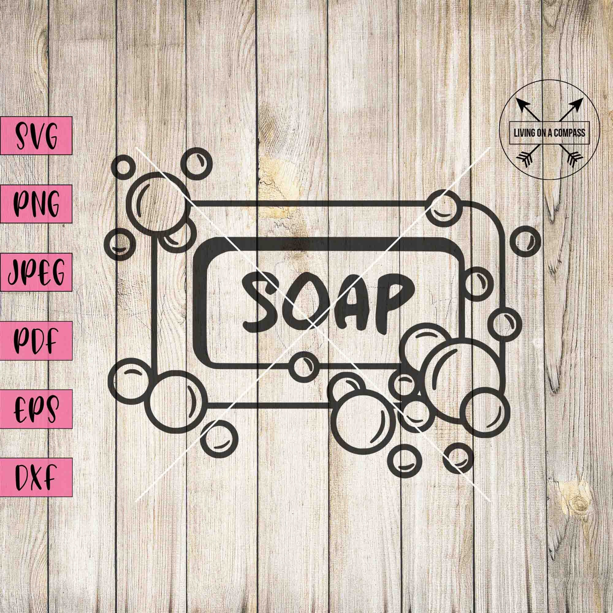 Soap Svg, Soap Clipart, Bath Svg, Bath Clipart, Bath Time Svg, Soap ...