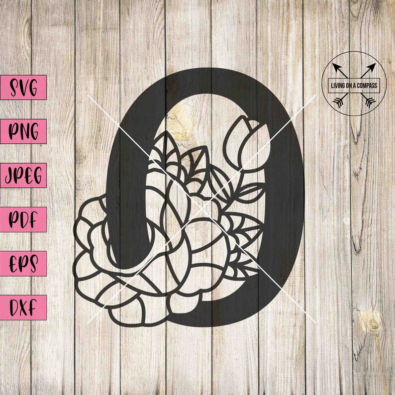 Floral Zero Svg Zero Svg Number Clipart Numbers Svg Number - Etsy