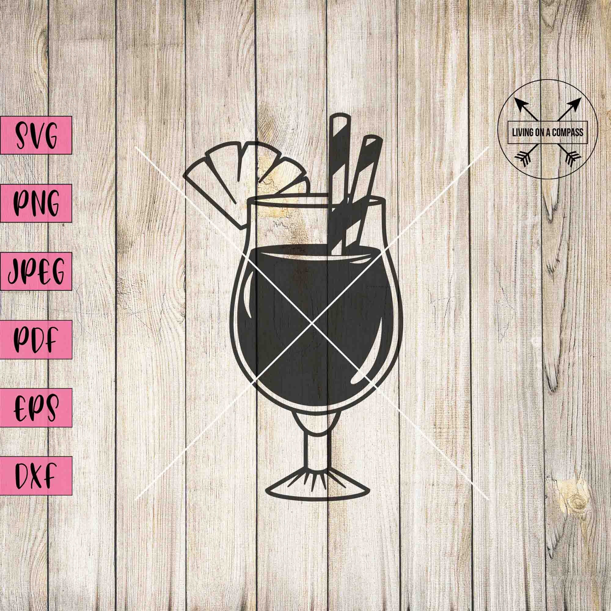 Cocktail Svg, Drink Svg, Drinks Clipart, Cocktail Party Invitation ...