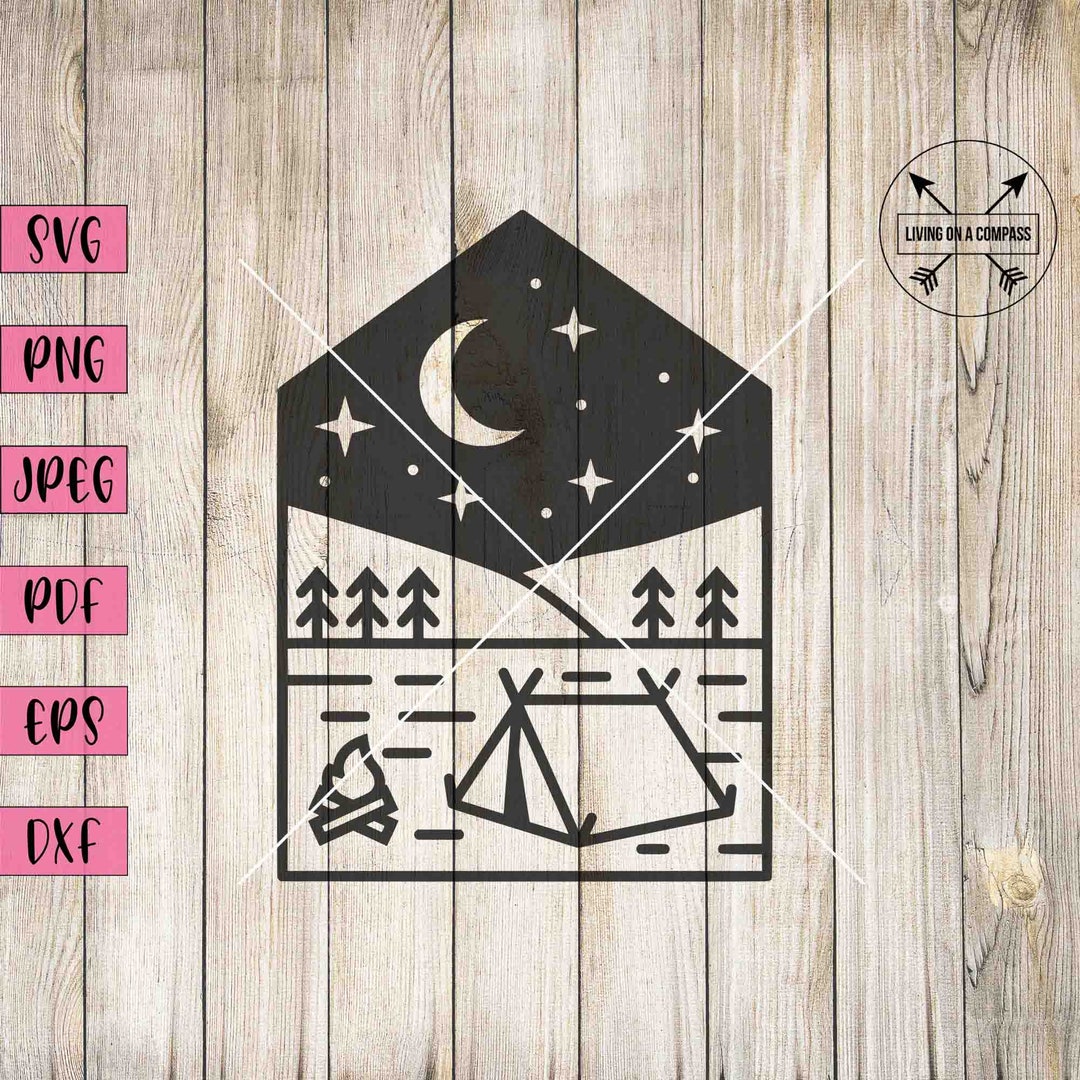 Camping Svg, Camp Svg, Happy Camper Svg Wood Camping Signs, Camping is ...