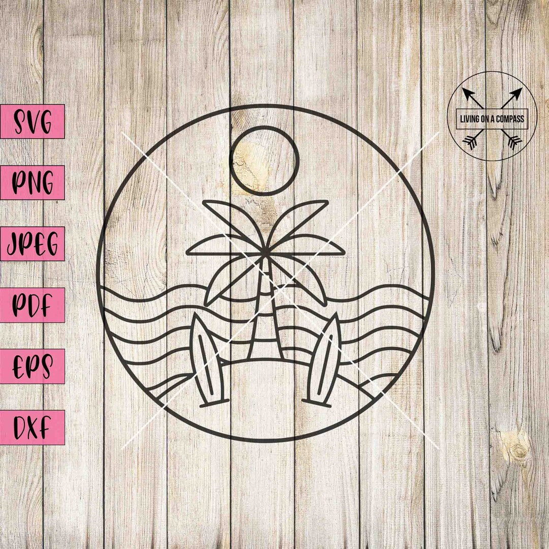 Surfboard Svg, Beach Svg, Beach Signs, Beach Clipart, Surfboard Clipart ...