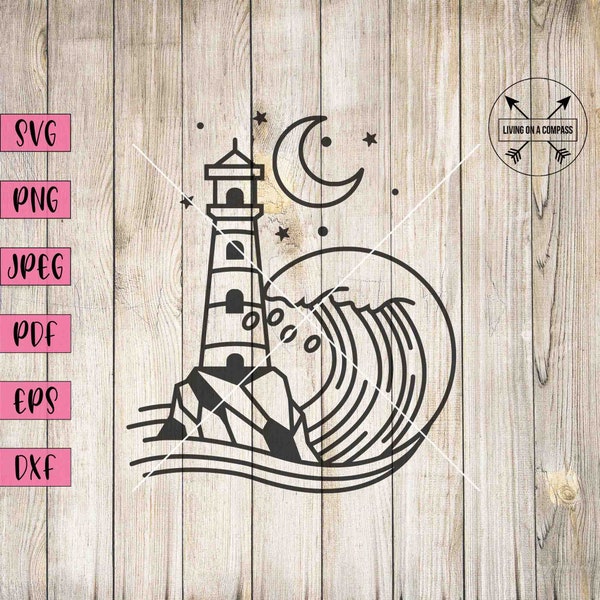 Lighthouse Wall Decal - Etsy