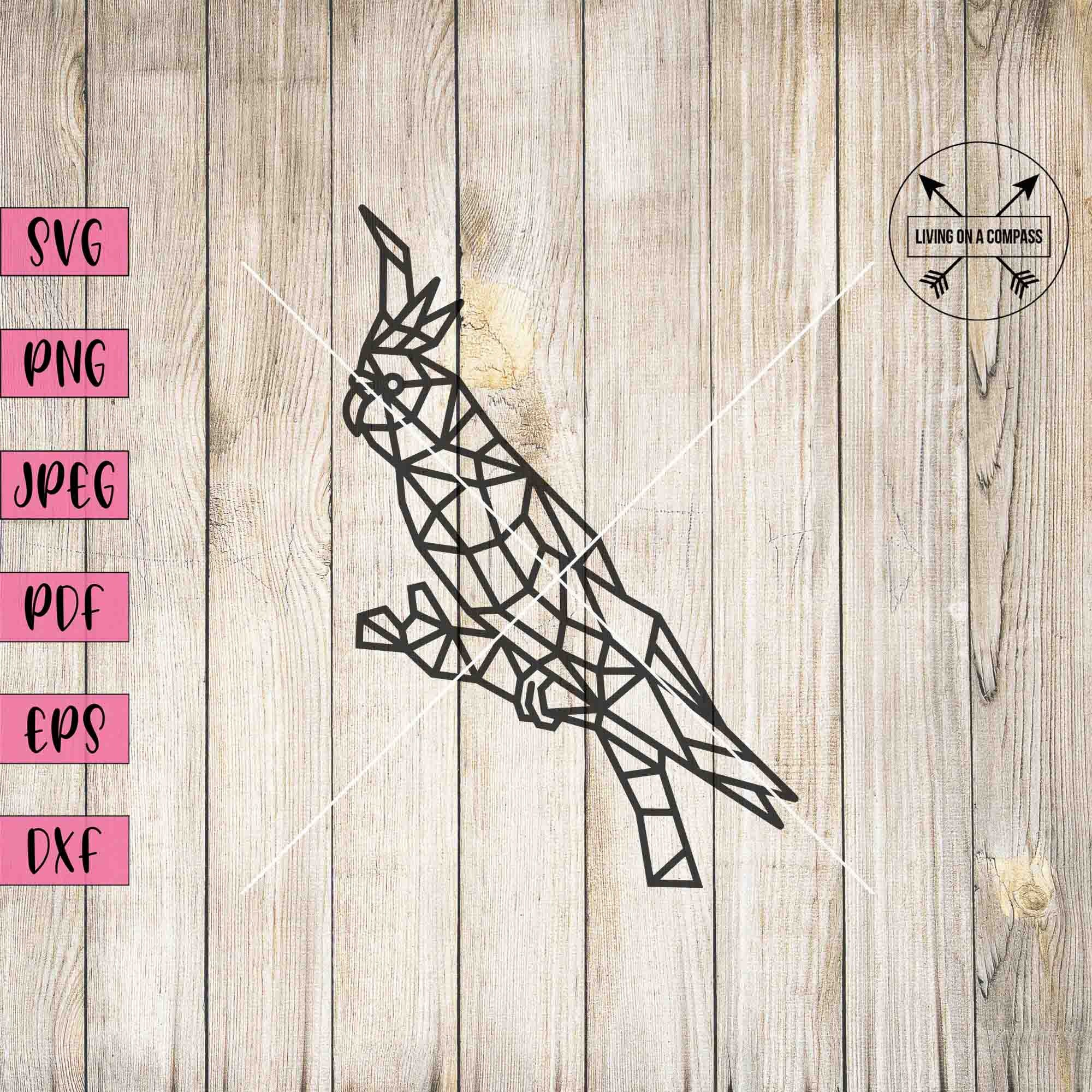 Cockatoo Svg, Bird Svg, Flying Bird Svg, Cockatoo Art, Bird Silhouette ...