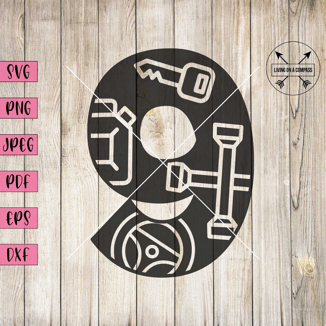 Mechanical Number 9 Svg, Cars Room Decor, Garage Sign Personalize ...