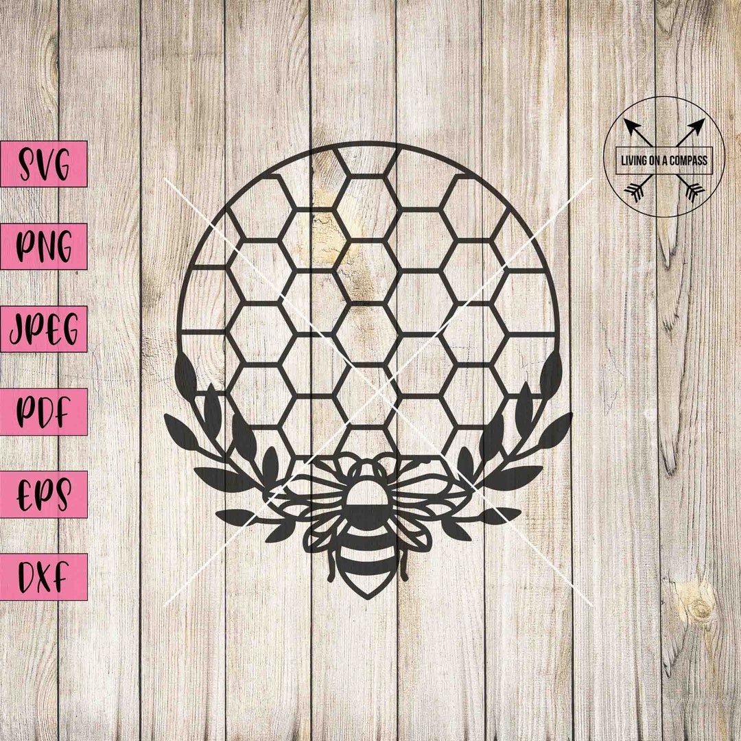 Bee Svg Honeycomb Svg Insect Svg Bee Hive Svg Bumble Bee - Etsy