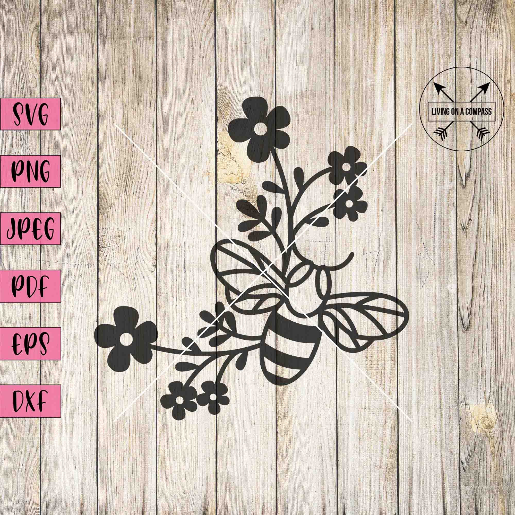Bee Corner Svg, Bee Border, Bee Frame, Bee Monogram Border, Bumble Bee ...
