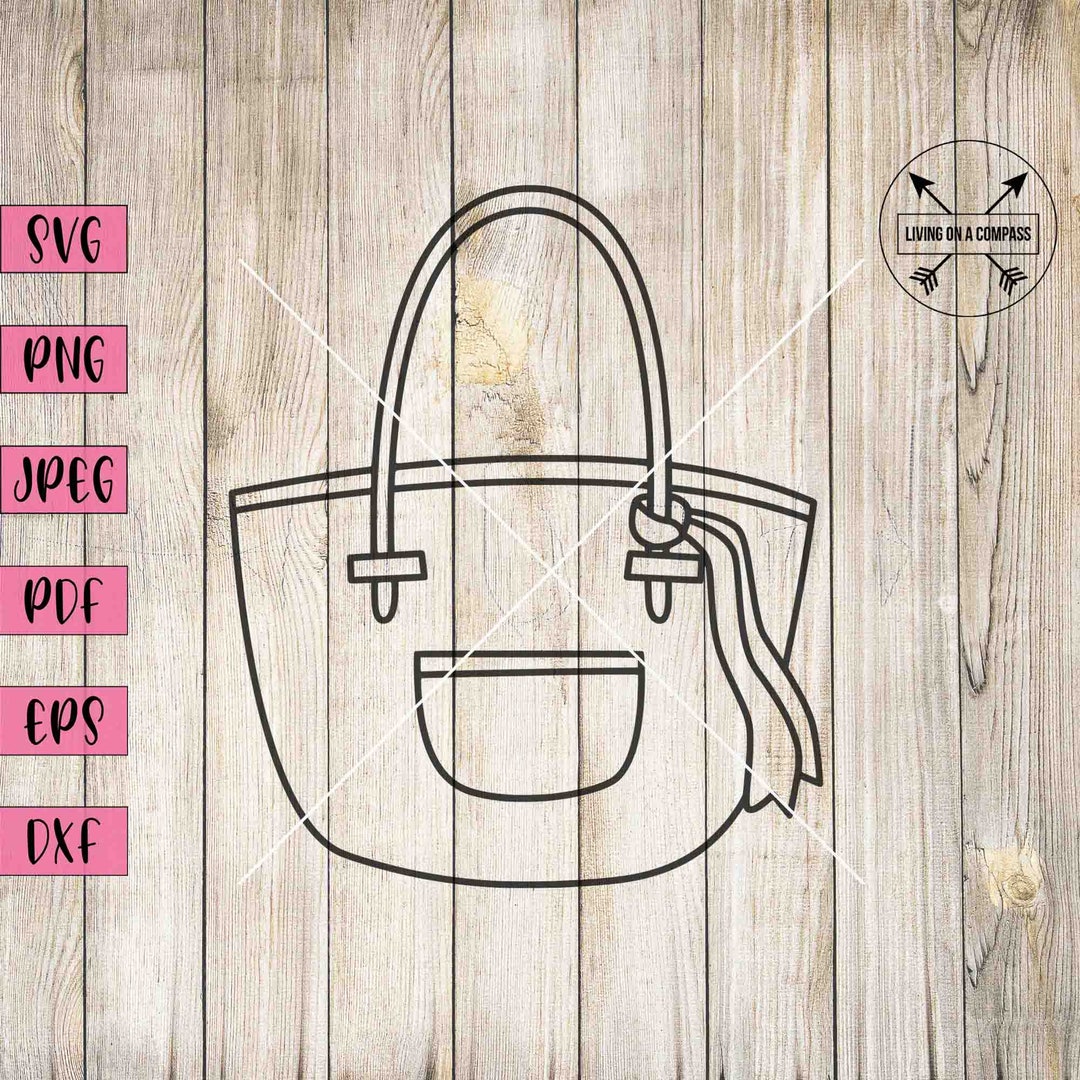 Bag Svg, Bag Clipart, Luxury Bag, Purse Svg, Purse Png, Handbag ...