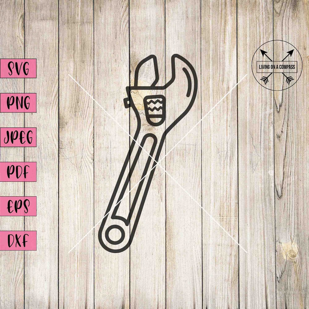 Llave svg, llave inglesa clipart, mano svg, herramientas svg, letreros ...