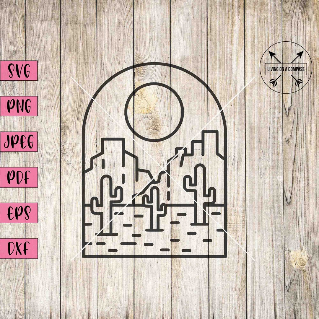 Canyon Svg, Desert Svg, Desert Decal, Grand Canyon Svg, Canyon Png ...