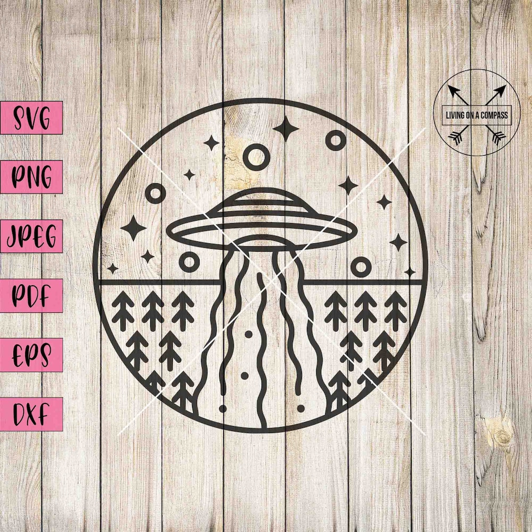 Ufo Svg, Ufo Png, Alien Clip Art, Alien Wall Art, Alien Decal, Alien ...