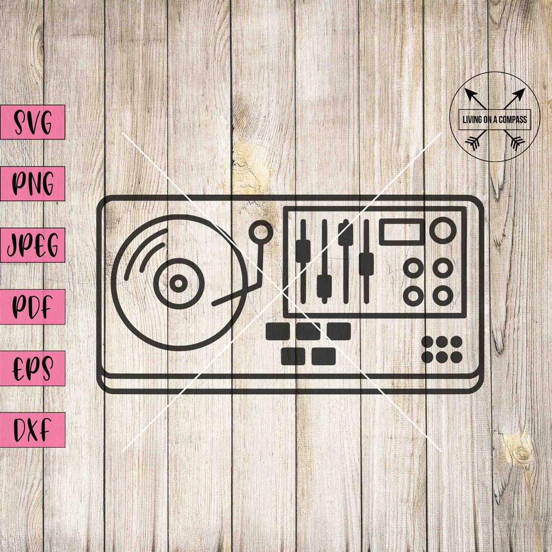 Turntable Svg, DJ Svg, DJ Wall Art, Music Svg, DJ Turntable, Music ...