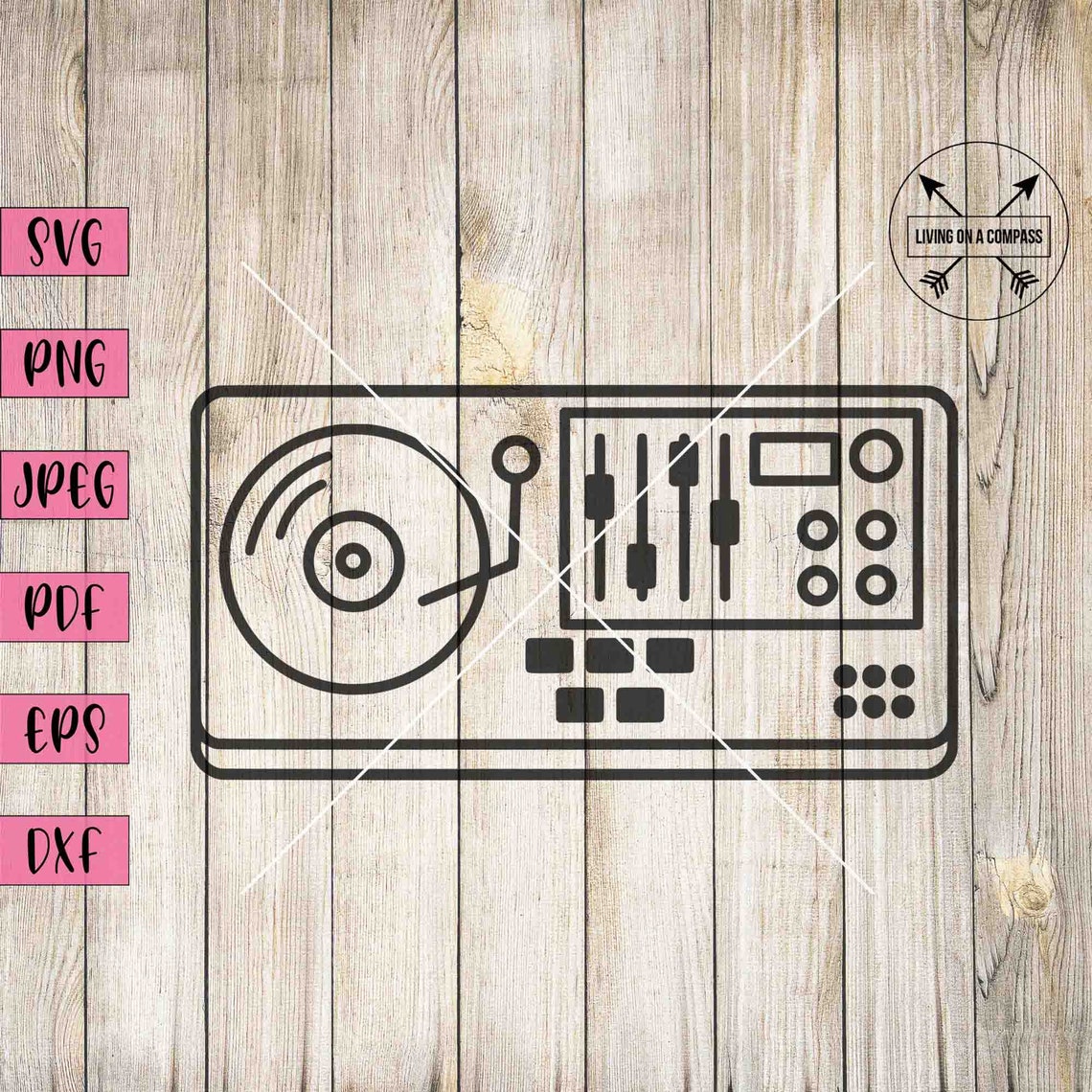Turntable Svg, DJ Svg, DJ Wall Art, Music Svg, DJ Turntable, Music ...