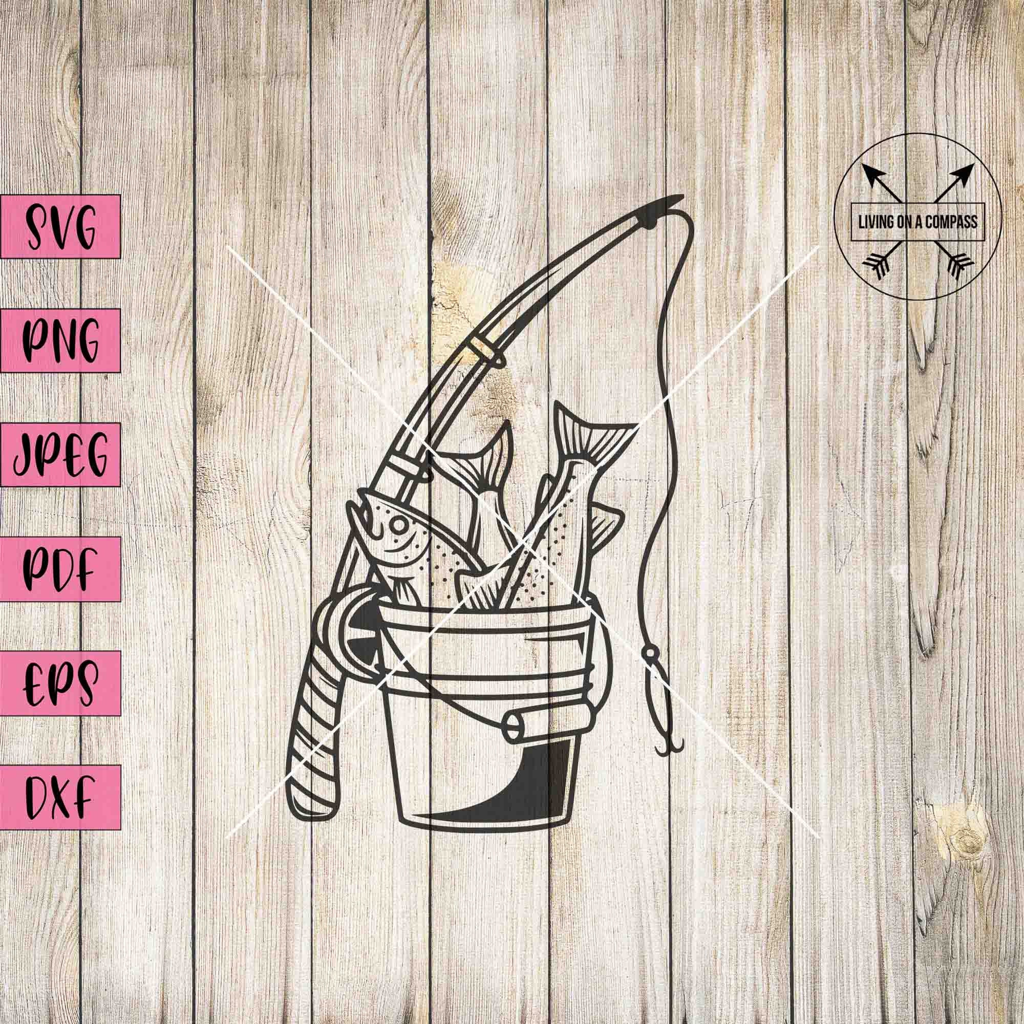 Fishing Pole Svg Fishing Pole Decor Fishing Rod Svg Fishing - Etsy