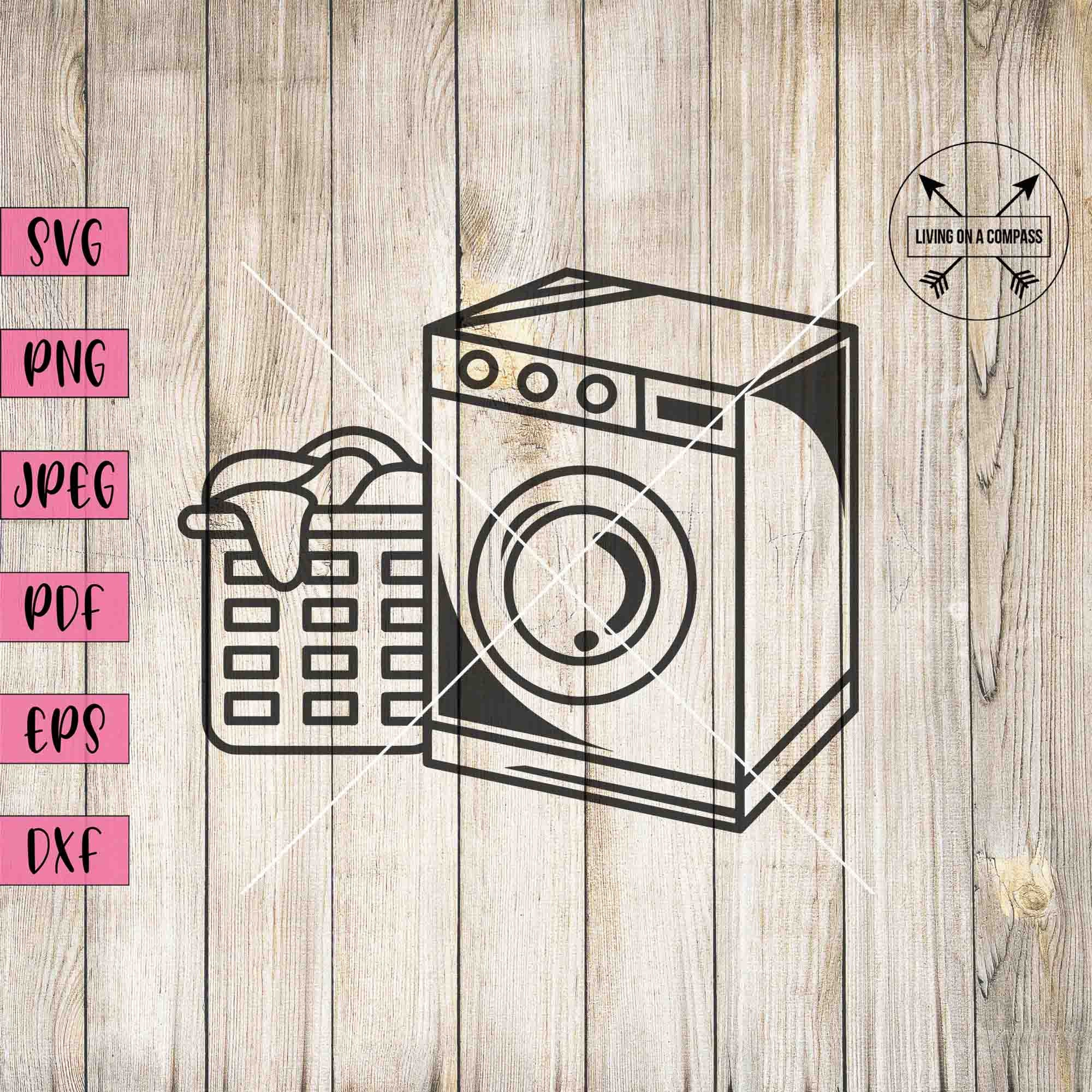 Washing Machine Svg, Washing Machine Clipart, Laundry Svg, Laundry ...