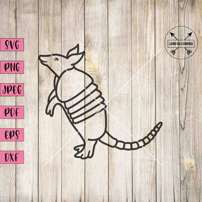 Armadillo Svg Armadillo Sticker Animal Svg Animal Clipart - Etsy