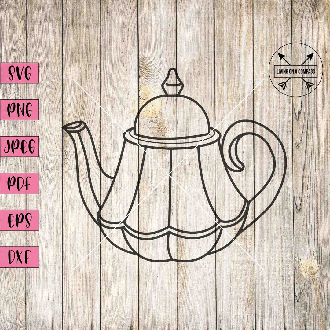 Teapot Svg, Tea Party Decorations, Tea Party Birthday Invitation ...