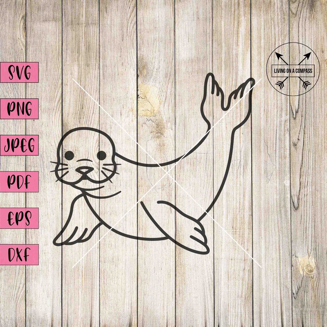 Sea Lion Svg, Sea Lion Clipart, Seal Svg, Seal Clipart, Sea Creature ...