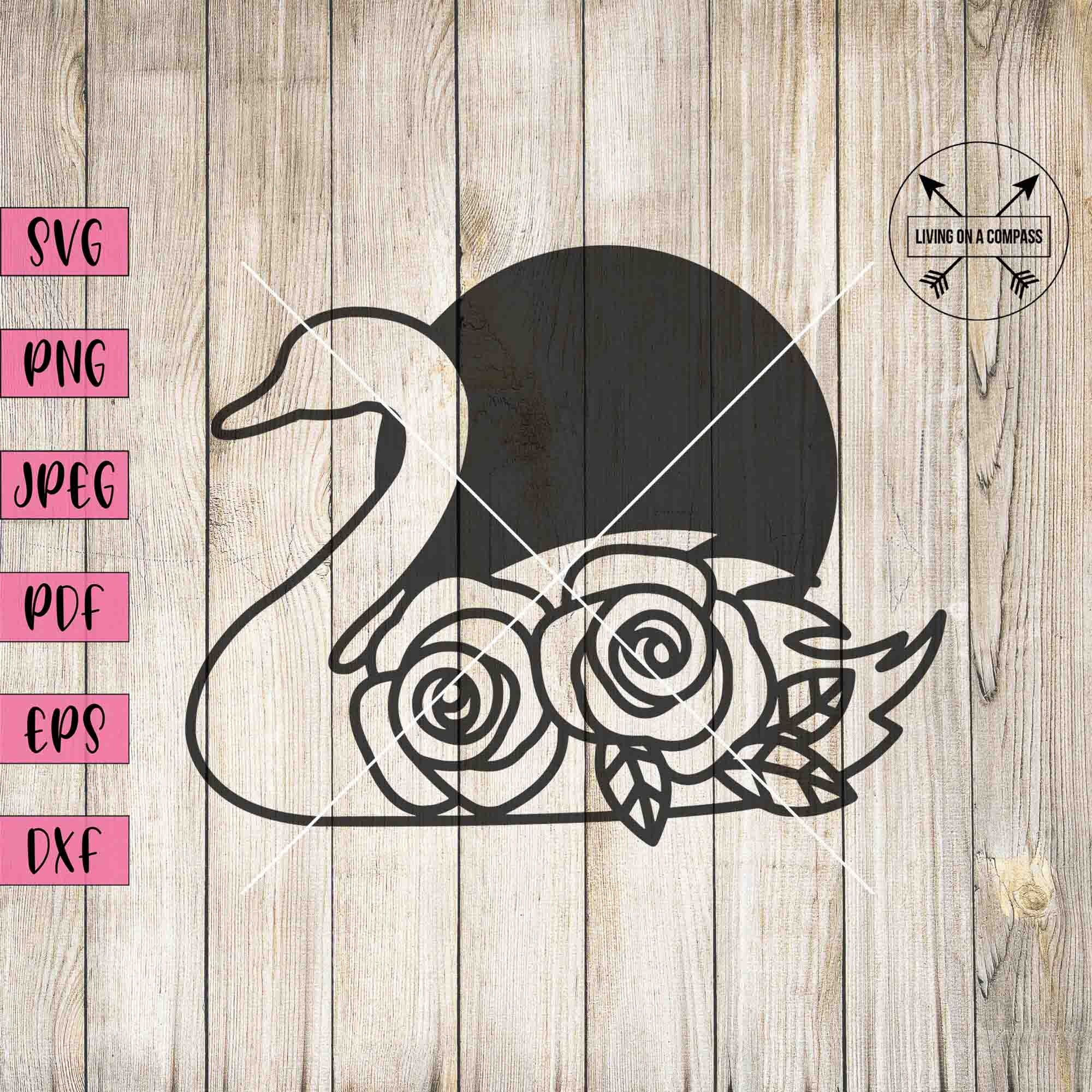 Swan Svg Swan Png Swan Clipart Swan Clip Art Swan Decal - Etsy