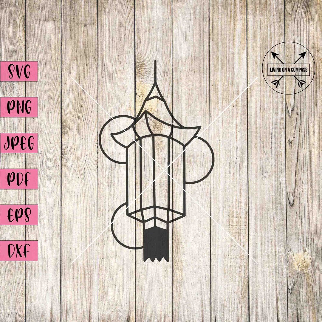 Lantern Svg, Lantern Clipart, Lantern Decor, Lantern Decal, Japanese ...