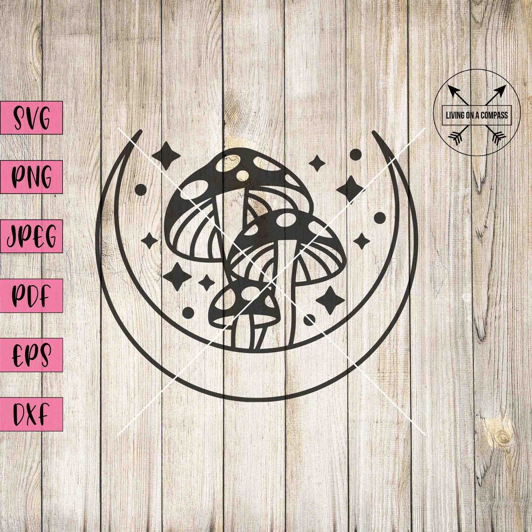 Hongo svg, luna creciente svg, imágenes prediseñadas de hongos ...