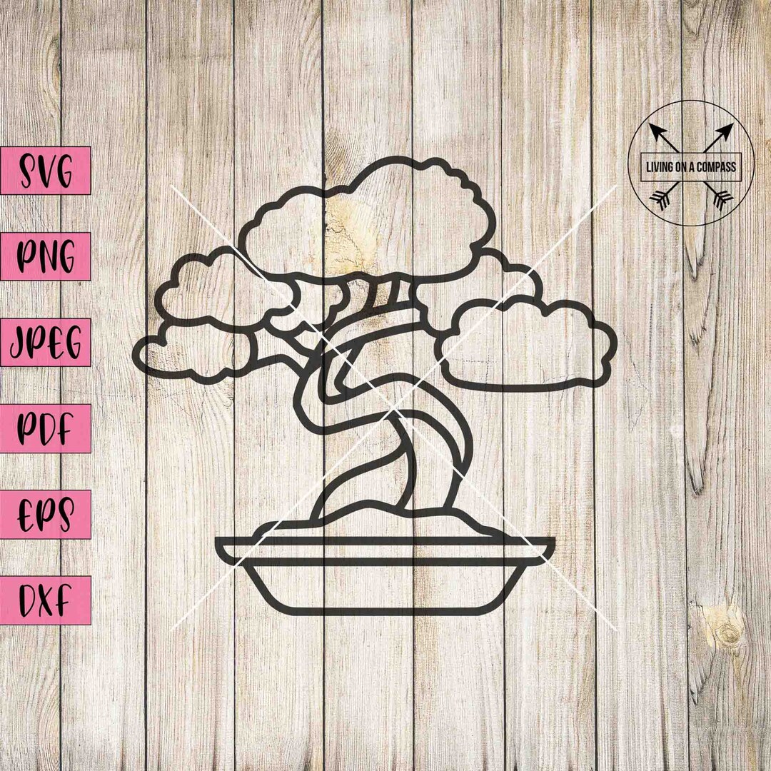 Bonsai Svg, Bonsai Tree, Bonsai Lovers, Bonsai Tree Decor, Japanese ...