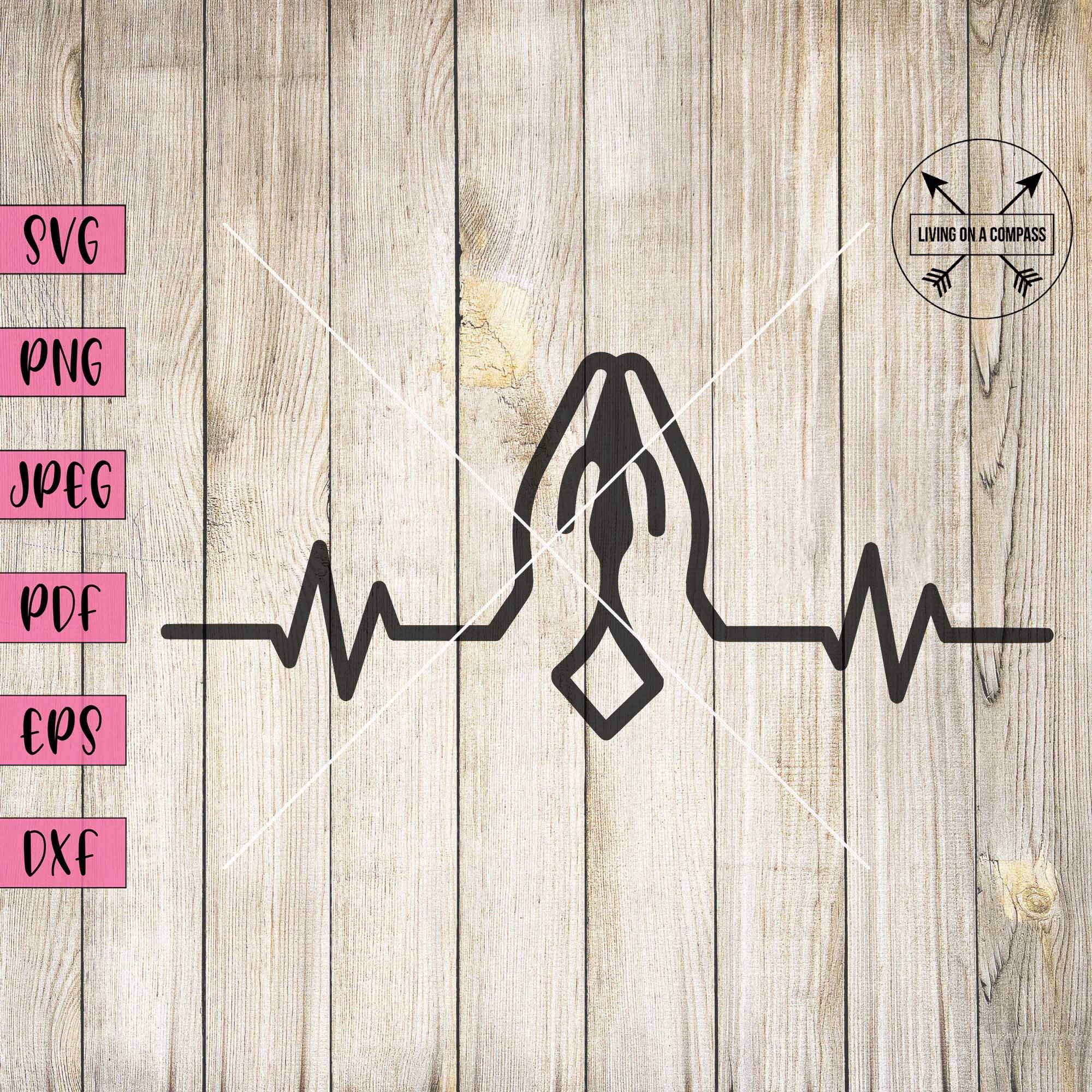 Manos de oración svg archivos svg religiosos calcomanías de - Etsy México