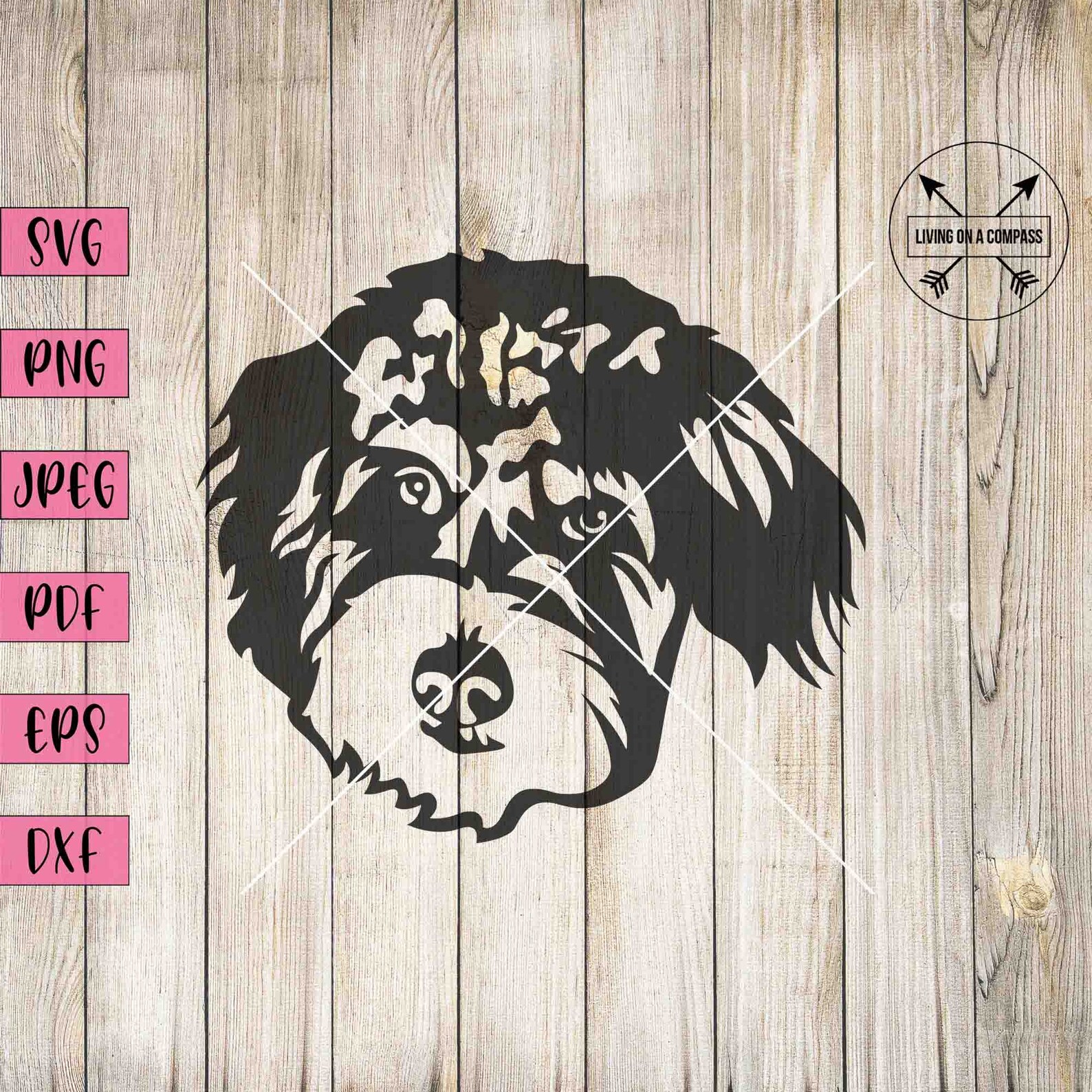 Bernedoodle Svg, Bernedoodle Clip Art, Dog Svg, Dog Png, Bernedoodle ...