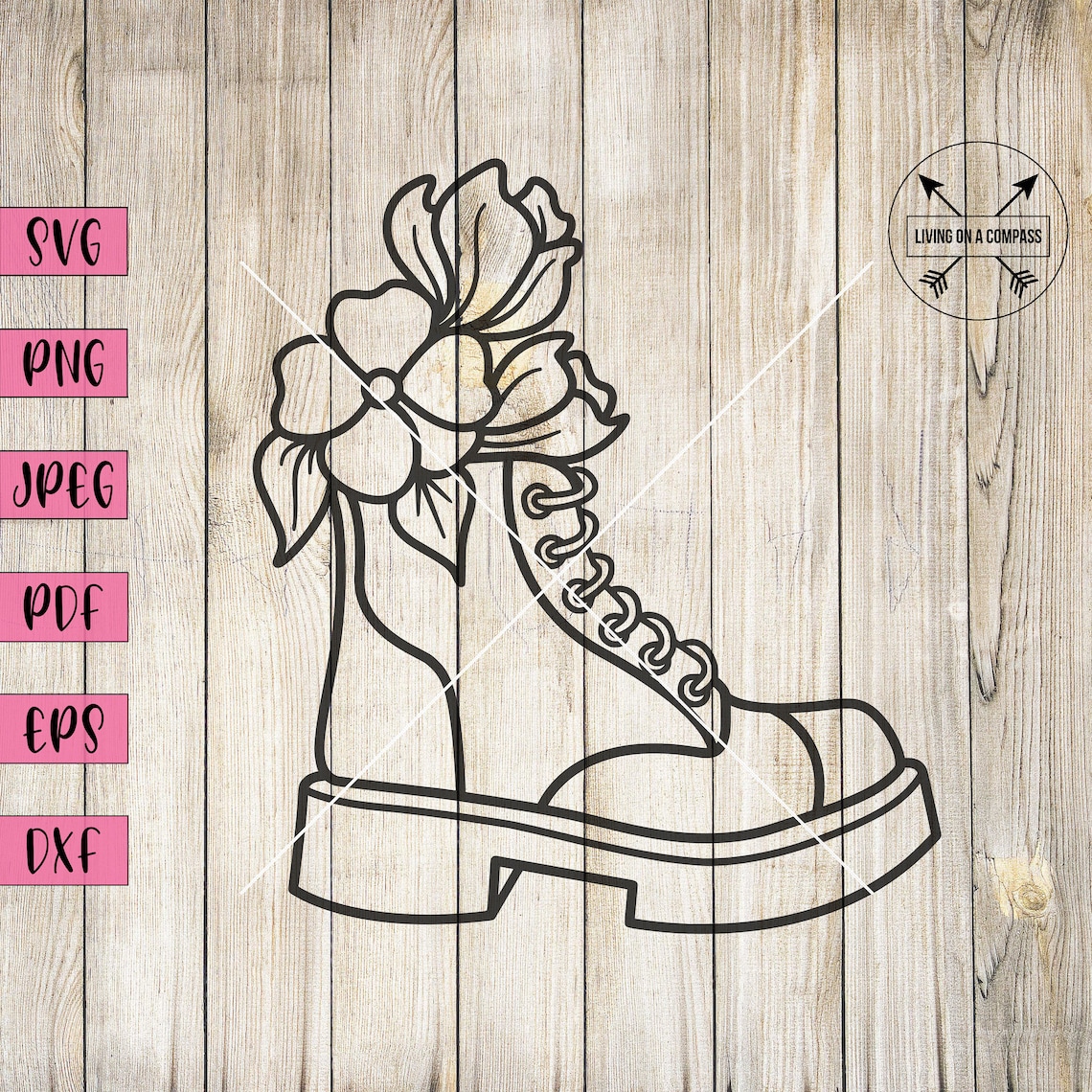 Boot Svg Boots Svg Combat Boots Women Womens Winter Boots - Etsy