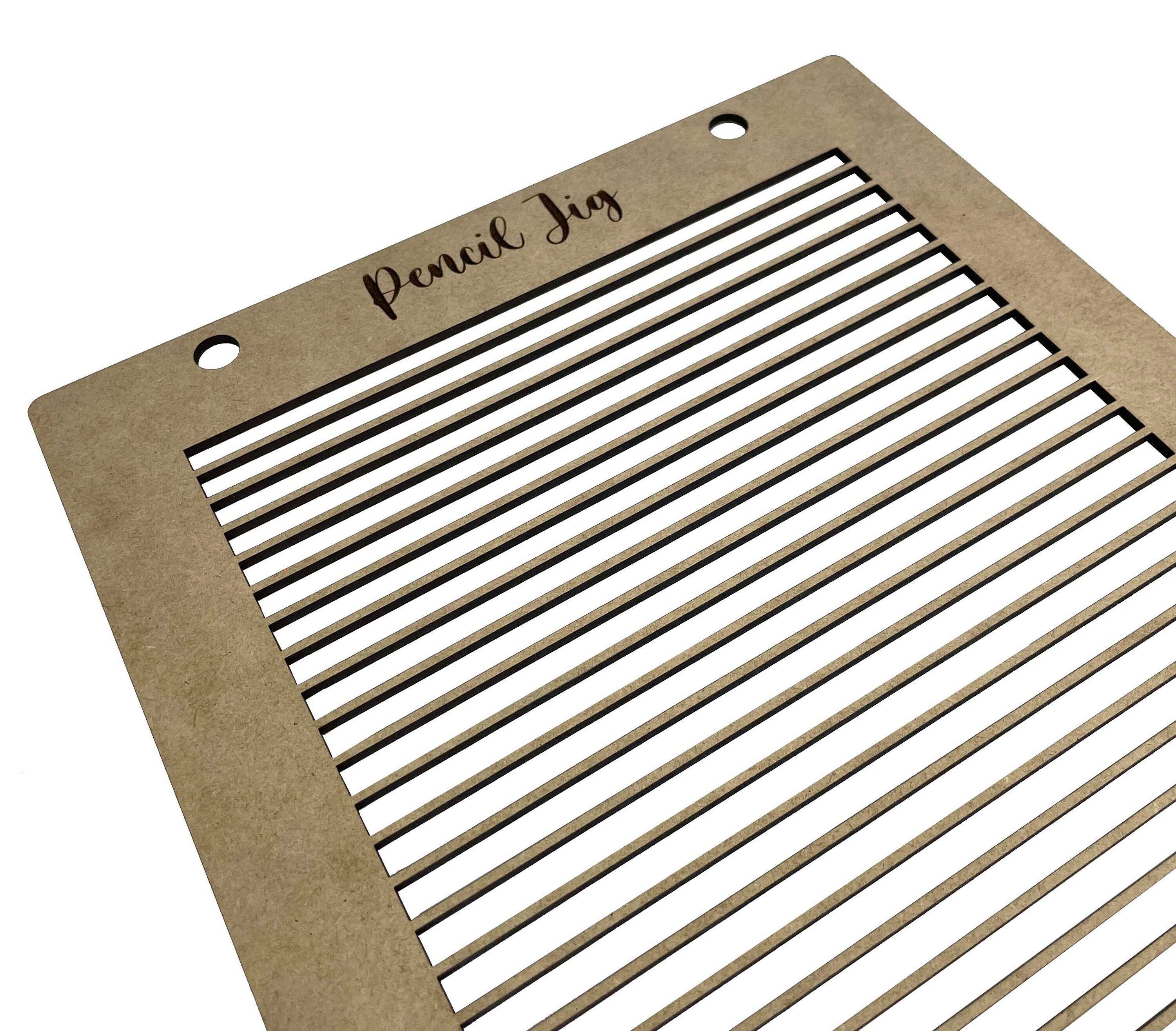 Pencil Jig Laser Ready Pencil Jig File Glowforge Pencil - Etsy