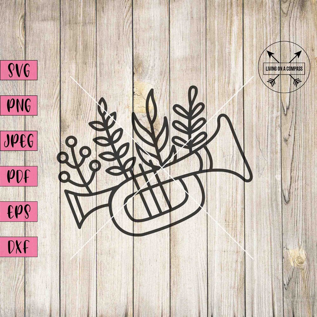 Trumpet Svg, Musical Instrument Decor, Music Clipart, Music Print ...
