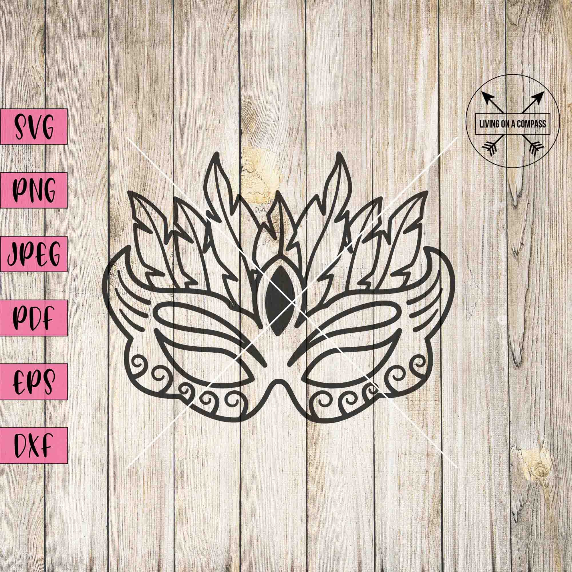Masquerade Mask Svg Masquerade Party Decorations Mardi Gras - Etsy
