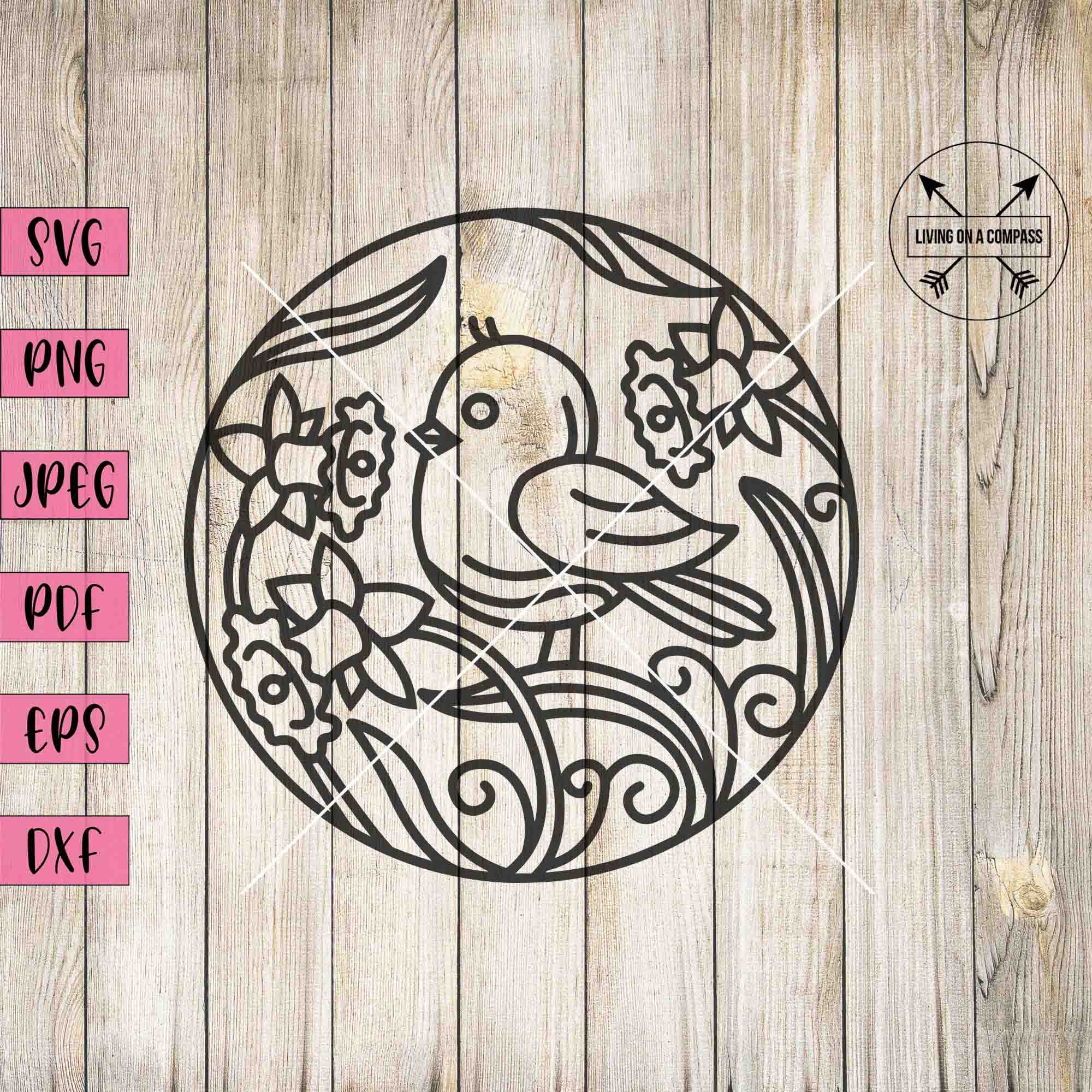 Bird Svg, Bird Clipart, Bird Vector, Birds Svg, Flying Bird Svg, Spring ...